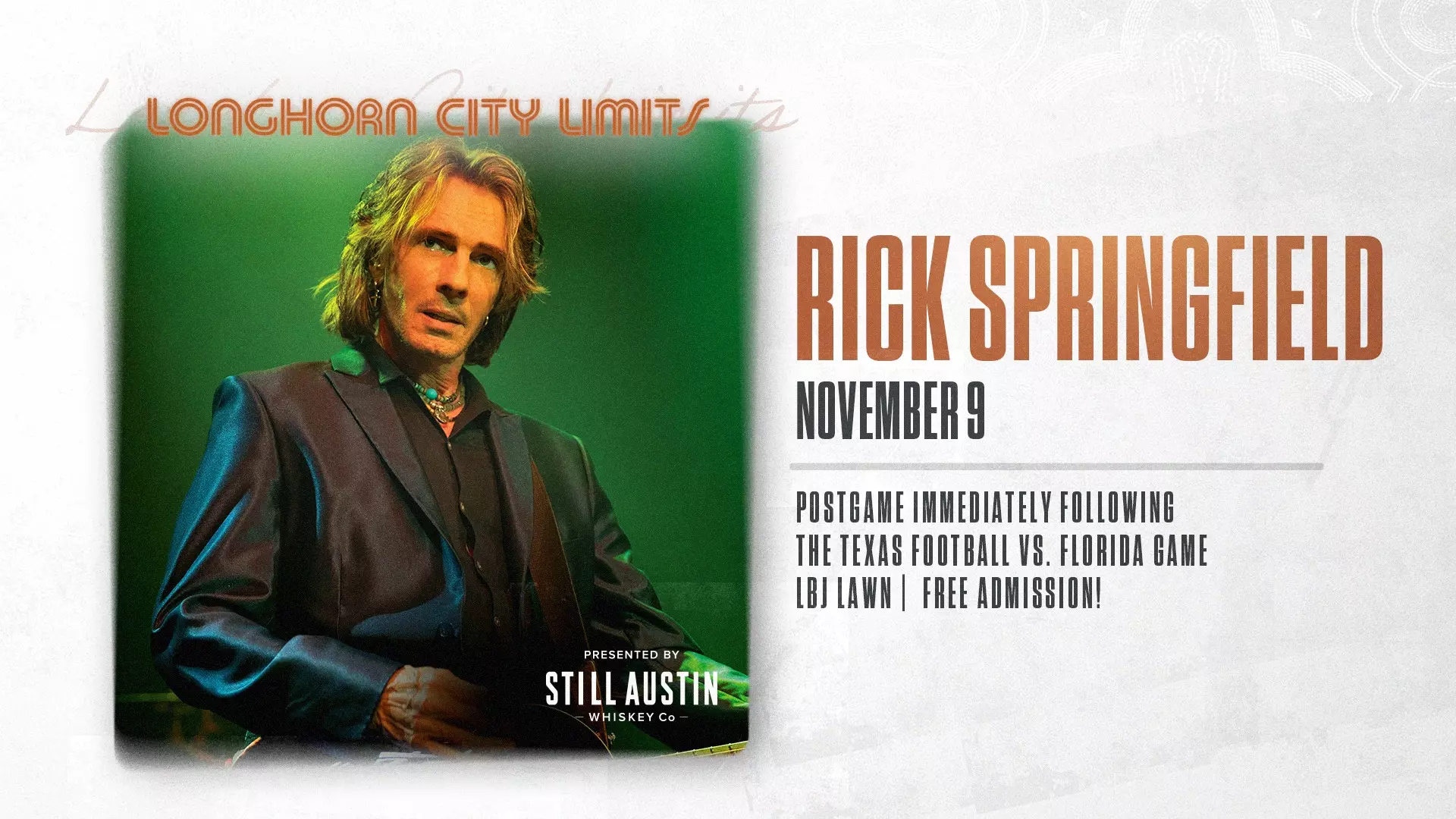 Rick Springfield Playing Free Show in Austin